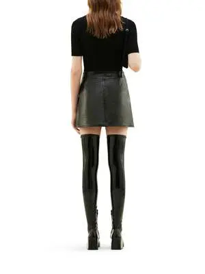 COURREGES Reedition Vinyl Mini Skirt