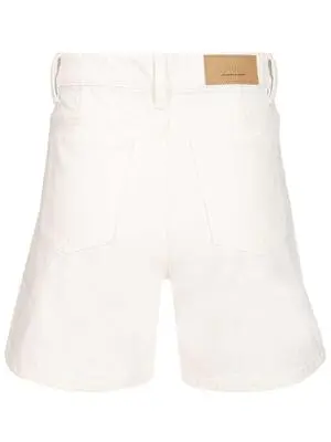 AMI Paris Cotton Twill Shorts - White