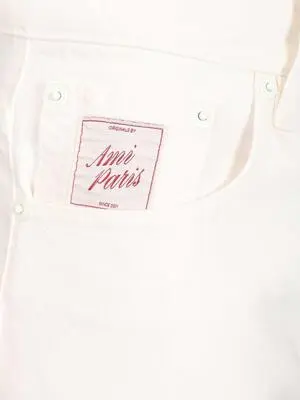 AMI Paris Cotton Twill Shorts - White