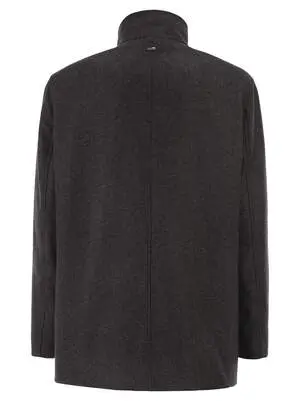 Herno Double-breasted Coat In Wool Blend