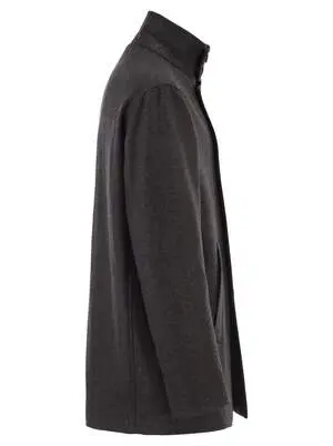 Herno Double-breasted Coat In Wool Blend