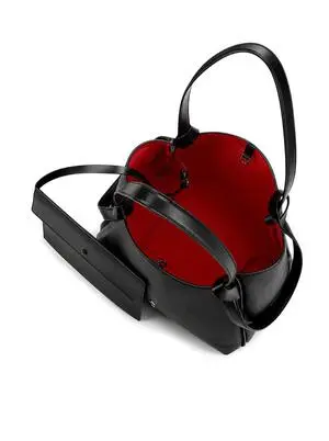 CHRISTIAN LOUBOUTIN Bettina Small Calfskin Tote Bag - Black