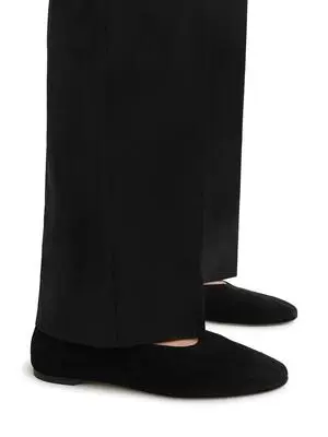 TOTEME Suede Ballerinas - Black