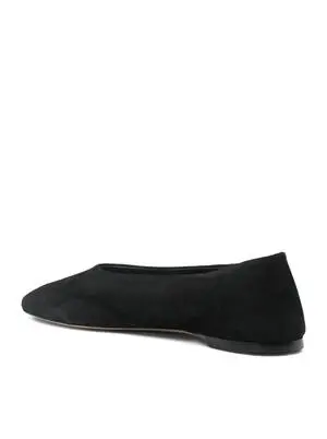 TOTEME Suede Ballerinas - Black