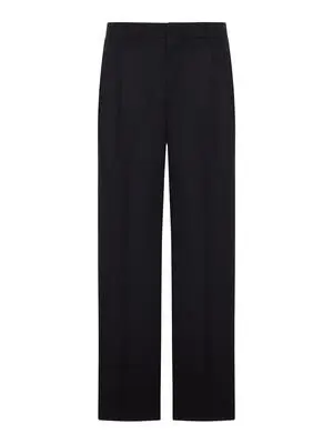 AMI Paris Tailored Wool Trousers - Black