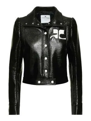 COURREGES Vinyl Jacket - Black