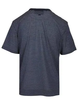 AMI Paris Striped Cotton Jersey T-shirt