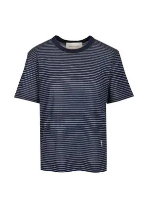 AMI Paris Striped Cotton Jersey T-shirt