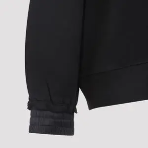 Moncler Cotton Jersey Logo Sweatshirt - Black