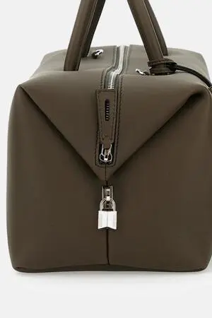 Max Mara Medium Calfskin Leather Holdall Cargo Bowling Bag - Multicolor