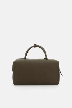 Max Mara Medium Calfskin Leather Holdall Cargo Bowling Bag - Multicolor