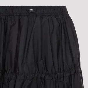 Moncler Technical Polyamide Maxi Skirt - Black