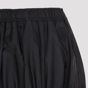 Moncler Technical Polyamide Maxi Skirt - Black