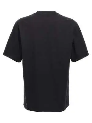 Burberry Logo Embroidery T-shirt - Black