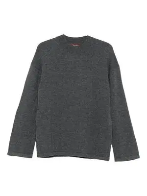 Max Mara Max Mara Women Crew Neck Sweater In Cashmere Wool Multicolor