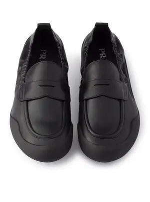 Prada Speedrock Leather Loafers - Black