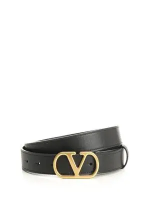 Valentino Garavani Vlogo Signature Belt - Black