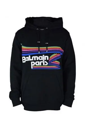 Balmain Logo Print Sweatshirt - Black
