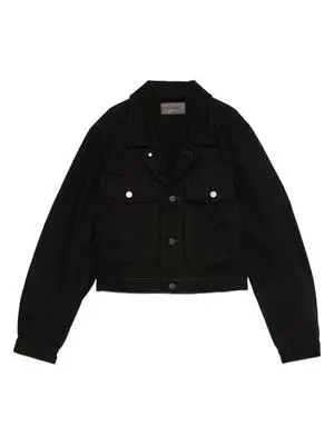 LEMAIRE Cotton Cropped Jacket - Multicolor