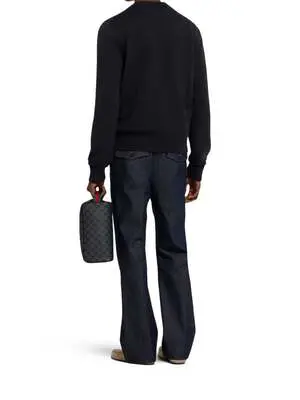 Gucci Cotton Knitted Sweater With Intarsia