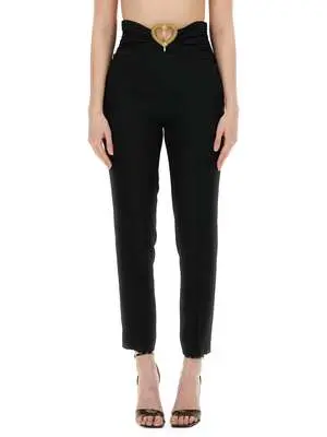 Moschino Pants With Heart Application - Black