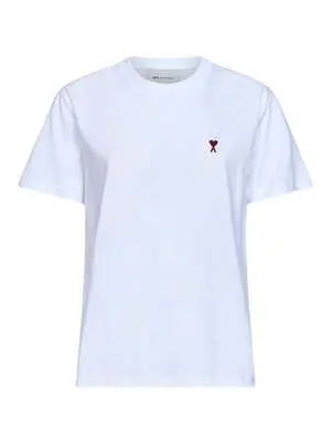 AMI Paris Cotton Jersey De Cœur T-shirt - Multicolor