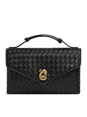 Bottega Veneta Knot Lock Bag - Black