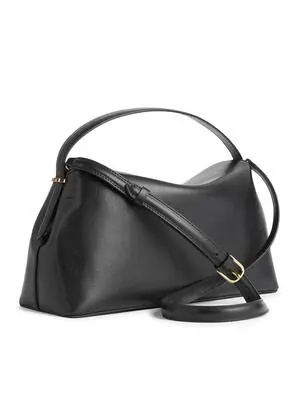 TOTEME T-lock Handbag In Smooth Calfskin - Black
