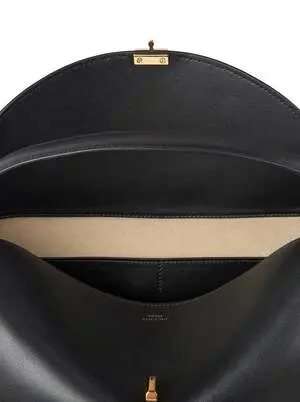 TOTEME T-lock Handbag In Smooth Calfskin - Black