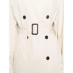 TOTEME Organic Cotton Trench Coat - Cream
