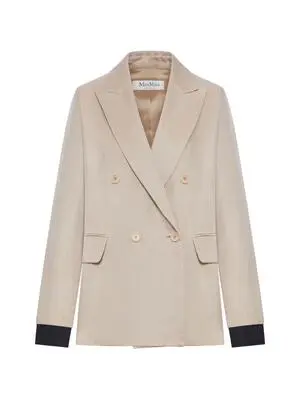 Max Mara Silk Double-breasted Jacket - Multicolor
