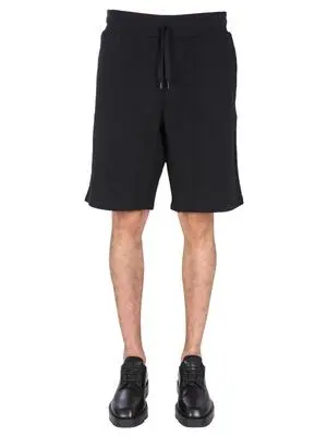 Moschino Bermuda With Logo Embroidered
