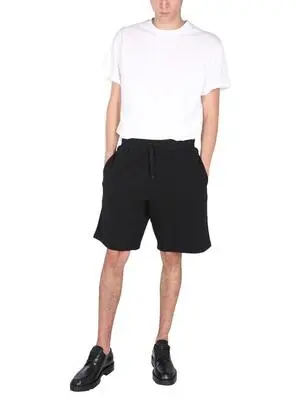 Moschino Bermuda With Logo Embroidered