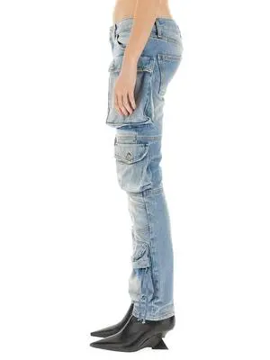 Attico Cargo Jeans - Blue