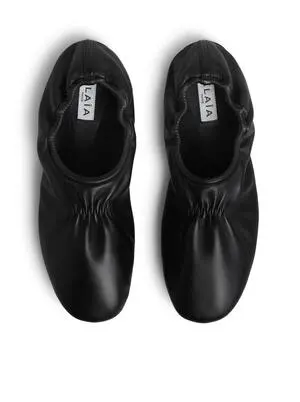 Alaïa Soft Leather Slippers - Black