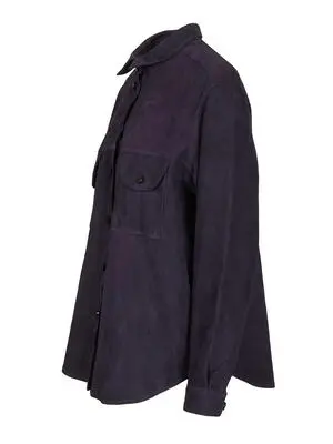 BLAZÉ MILANO Suede Shirt - Blue