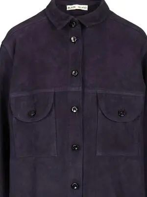 BLAZÉ MILANO Suede Shirt - Blue
