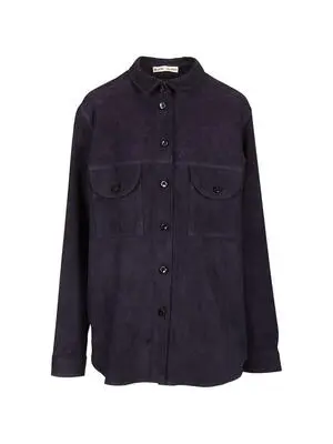BLAZÉ MILANO Suede Shirt - Blue