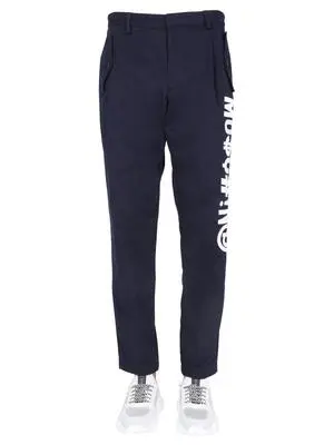 Moschino Symbols Logo Trousers - Blue