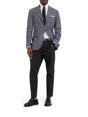 Brunello Cucinelli Cotton Blend Chino Pants - Black