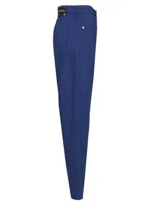 Max Mara Cotton And Linen Drill Trousers