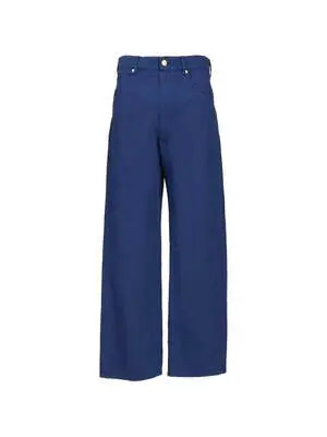 Max Mara Cotton And Linen Drill Trousers