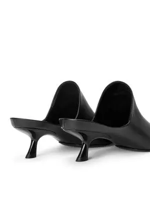 Loewe Emily Lambskin Clogs - Black