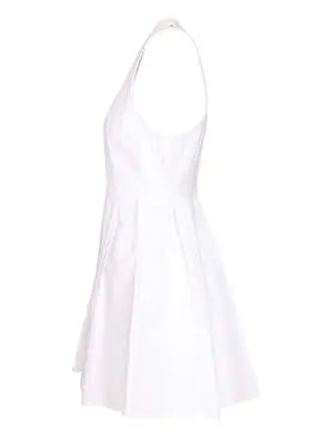 Sportmax Sleeveless Washed Cotton Mini Dress
