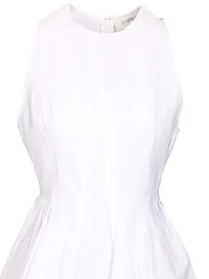 Sportmax Sleeveless Washed Cotton Mini Dress