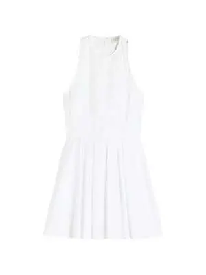 Sportmax Sleeveless Washed Cotton Mini Dress