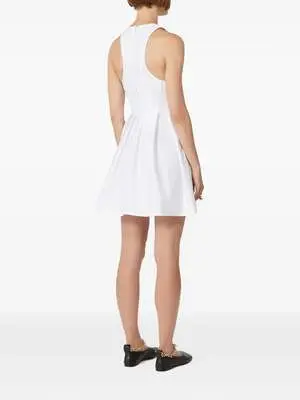 Sportmax Sleeveless Washed Cotton Mini Dress