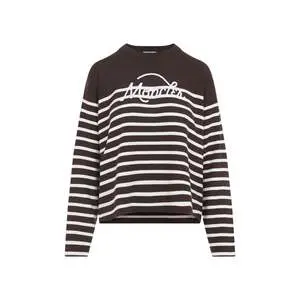 Moncler Striped Logo Knit Sweater