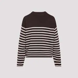 Moncler Striped Logo Knit Sweater