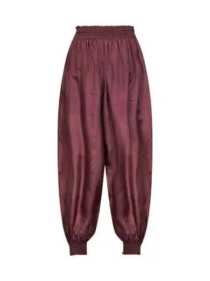 Zimmermann Silk Habotai Aster Harem Trousers - Multicolor